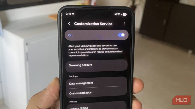 Désactiver le 'Service de Personnalisation' de Samsung a immédiatement ...